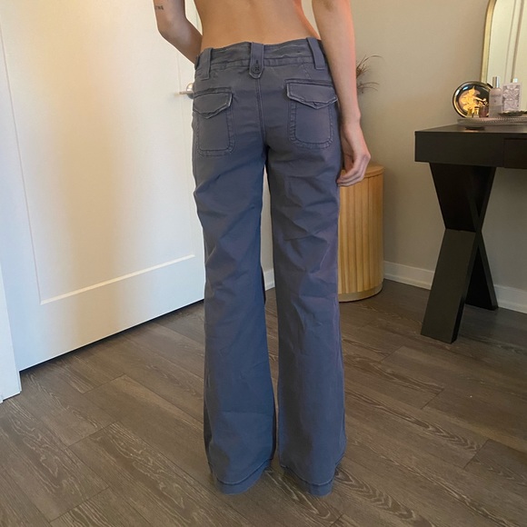 American Vintage | Pants & Jumpsuits | Vintage 0s Low Rise Blue Cargo ...